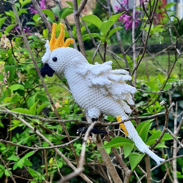 Cockatoo Parrot * Crochet PDF Pattern * Sulphur-crested Cockatoo ...