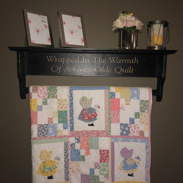 Primitive Quilt Shelf With (or Without) "cozy Quilt" Saying. - Etsy
