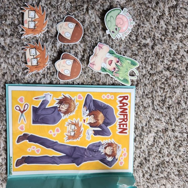 Ranfren Stickers Chibi Laminated Stickers - Etsy