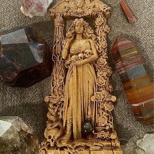 Persephone With SKULL, Goddess of Spring, Greek Statue, Kore Figurine ...