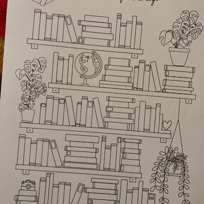 Book Tracker Printable, Bookshelf Reading Log, Books I've Read, Yearly ...