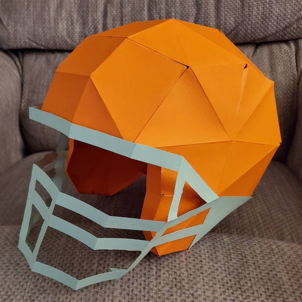 American Football Helmet, Papercraft Mask - Etsy