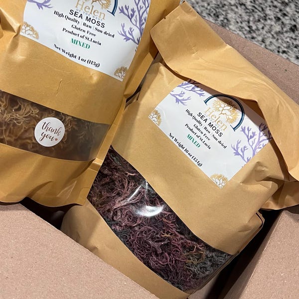 Wildcrafted Sea Moss From St.lucia - Organic Sea Moss - Natural Seamoss ...
