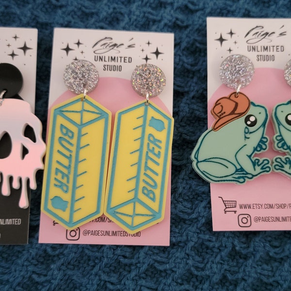 Butter Together Earrings, Stick Butter Earrings, Smooth Like Butter ...