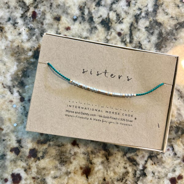 Bestie Morse Code Bracelet Bestie Gift Bracelet Sterling Silver ...
