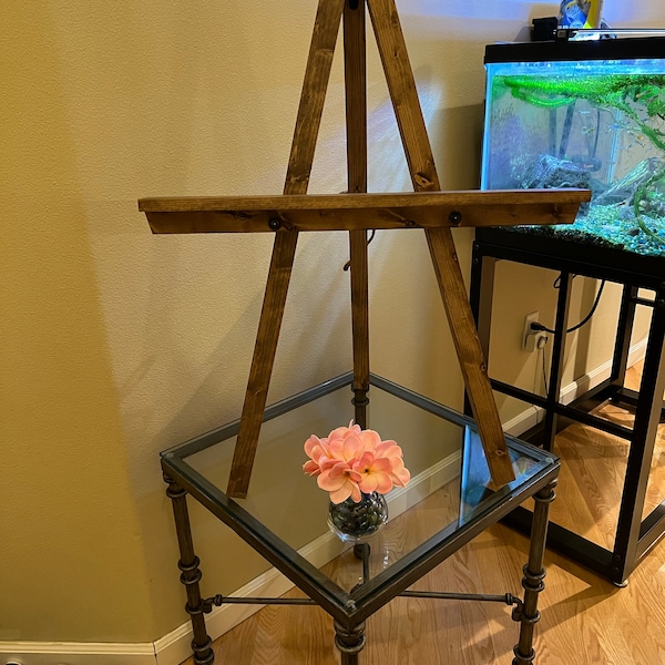 34" Rustic Wood Tabletop Easel: Wedding Sign, Art Display - Etsy