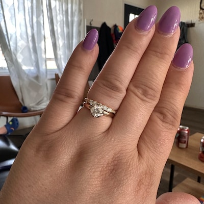 Dainty CZ Stacking Ring, Gold Minimalist Ring, CZ Ring, Simple Diamond ...