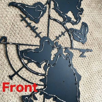 Mountain LED Metal Art Sign / Light up Mountain Metal Sign / Multi ...