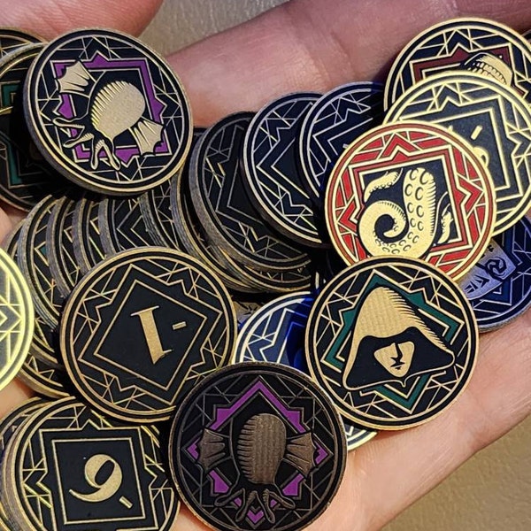 Credit/advance Set. Netrunner Compatible Fan-made (cyberpunk / Techy ...