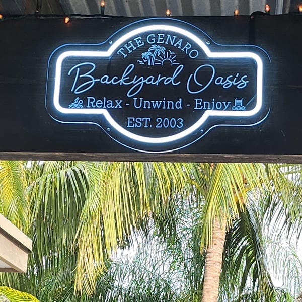 Personalized Patio Neon Sign,beach House Decor,custom Welcome to Our ...