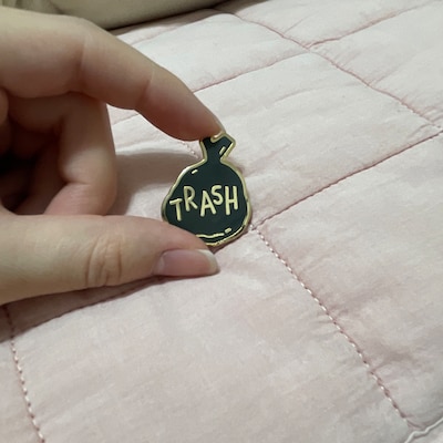 Trash Enamel Pin - Etsy