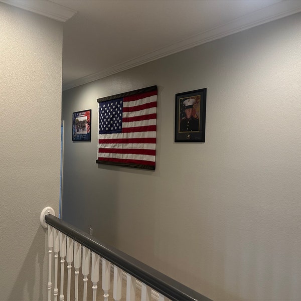 Flag Frame - Large Wooden Frames (american Flag Not Included) - Etsy