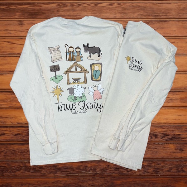 True Story PNG| Faith Based Christmas Sublimation File| Nativity Story ...