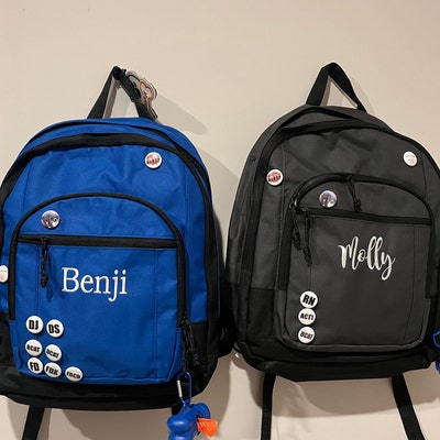 Personalized Backpack Monogrammed Bag Custom Embroidery School Bag ...