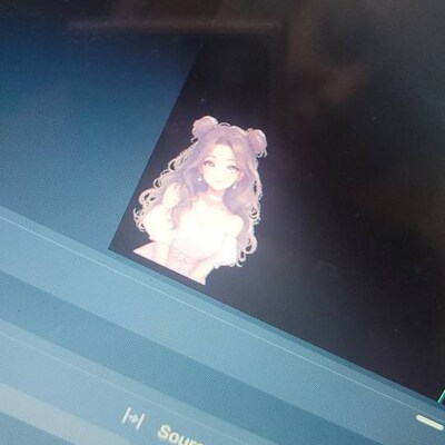 Pngtuber Girl in Black Hoodie, Blonde Hair, PNG Tuber Streaming Avatar ...