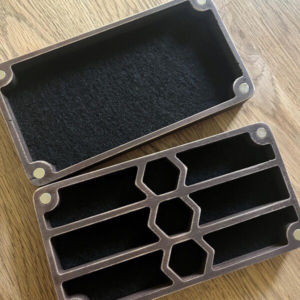 Dnd Box and Tray. Personalized Dice Box With Magnetic Spell Slot ...