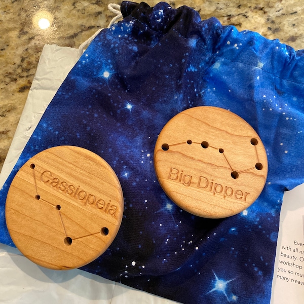 Wooden Constellation Coins - Etsy
