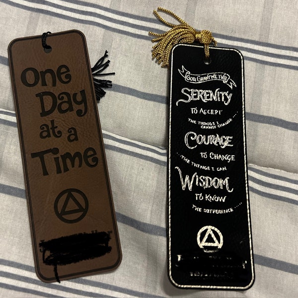 Personalized AA Bookmark - Alcoholics Anonymous Big Book Book-marks ...