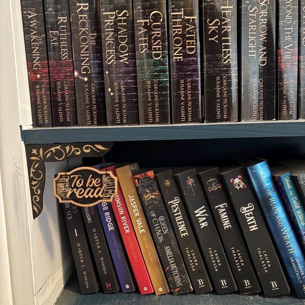 Fantasy Bookshelf Sign, Bookshelf Genre Hangers, Bookshelf Fantasy Sign ...