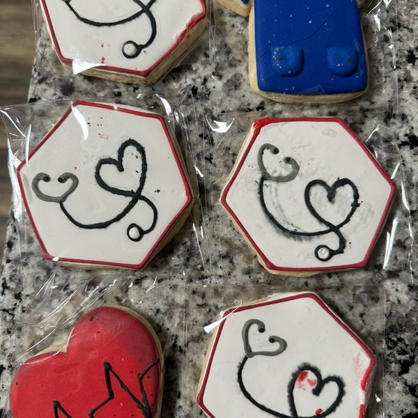 Nurse Iced Cookies, Nurse Cookies, Doctor Cookies, Thank You Cookies ...