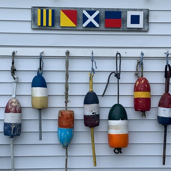 Custom Nautical Flag Sign – Handcrafted Coastal Wood Decor - Etsy