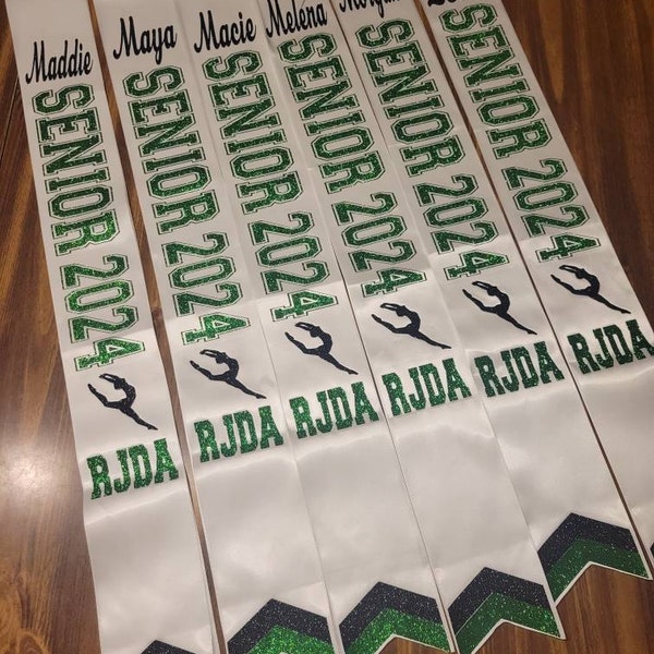 2026 "the Champion Pro" Sports Senior Night Sashes With Chevron Tails ...