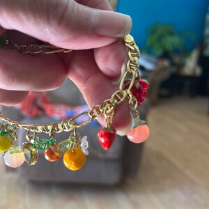 18K Gold Strawberry Charm, Dainty Red Strawberry Fruit Pendants for ...