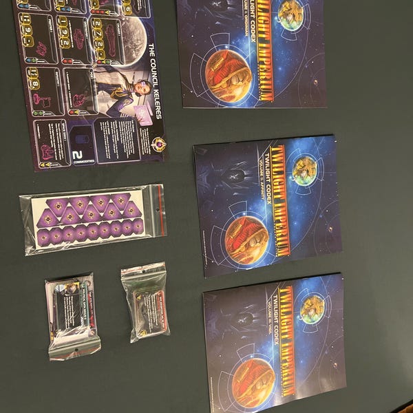 TI4 Codex 3; Twilight Imperium Vigil: Tokens for the Council Keleres - Etsy
