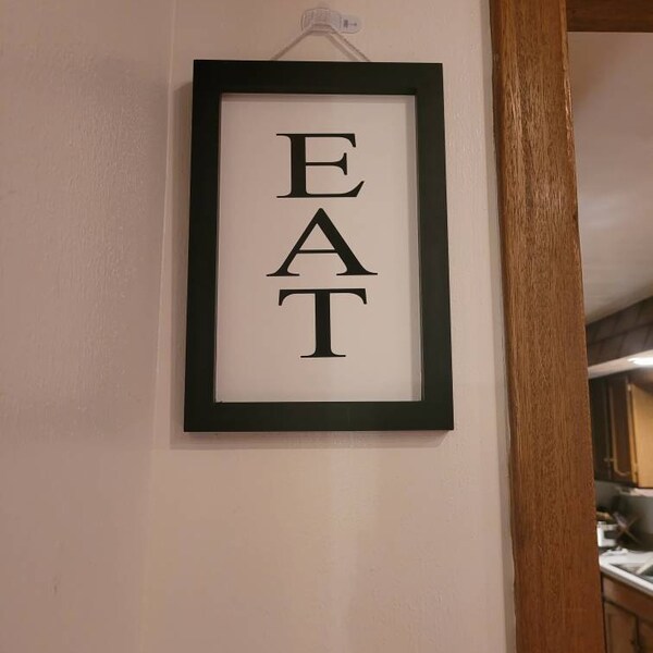 Eat SVG Vertical Kitchen Sign SVG Eat Sign Cricut Cut File - Etsy