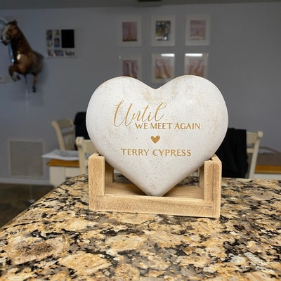 Memorial Table Top Plaque Personalized Memorial Heart Home Decor Until ...