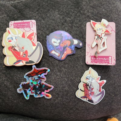 Hazbin Hotel Charlie & Vaggie Enamel 2nd Run Pin 3 Chaggie 2 Variants ...