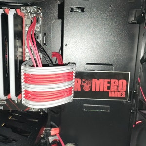 White Color Sleeved PC Psu Extension Cable Cpu Gpu Sata - Etsy