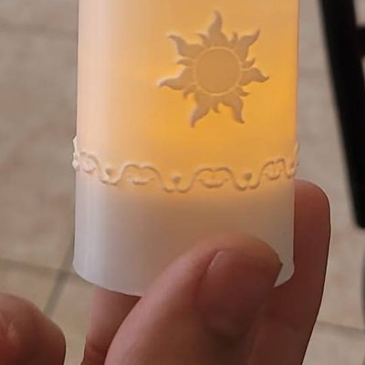 Tangled Lantern Tea Lights Rapunzels Floating Lights Three 3 Warm White ...