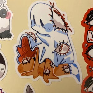 Sunflower Ollie Ghost Waterproof Stickers - Etsy