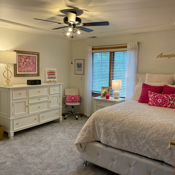 Jewish Hamsa Art. Judaica Shalom. Blue, Gold Ahava Painting. Hebrew ...