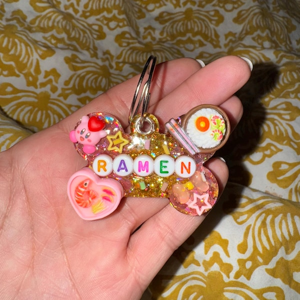 Personalized Resin Pet Tag: Custom Letter Bead, 3D Kawaii Charm - Etsy