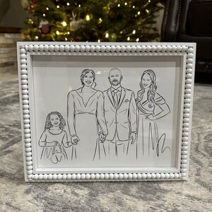 Custom Grandma Portrait, Line Art for Nana & Mom, Unique Grandparents ...
