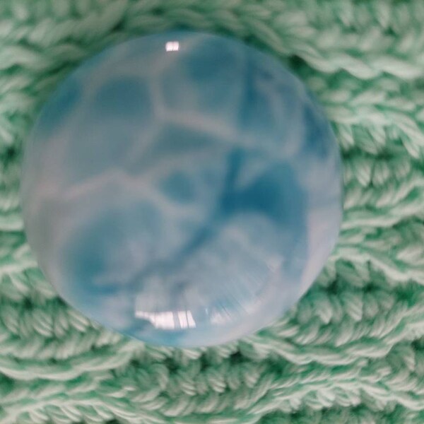 160g AAA High Quality Sky Blue Larimar Slab, Larimar Crystal, High ...