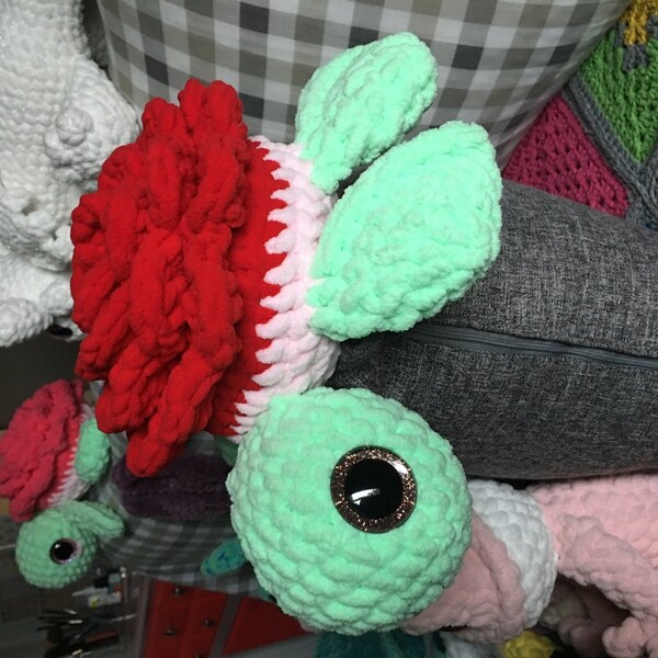 No Sew Rose Turtle Pattern- Crochet Daisy Turtle- Crochet Turtle ...