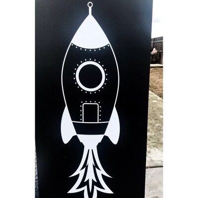 Rocket Ship Wall Decal for Nursery, Kids Room, and More K696 - Etsy