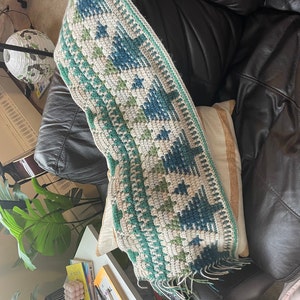 Berber Afghan Overlay Mosaic Crochet PATTERN ONLY Digital - Etsy