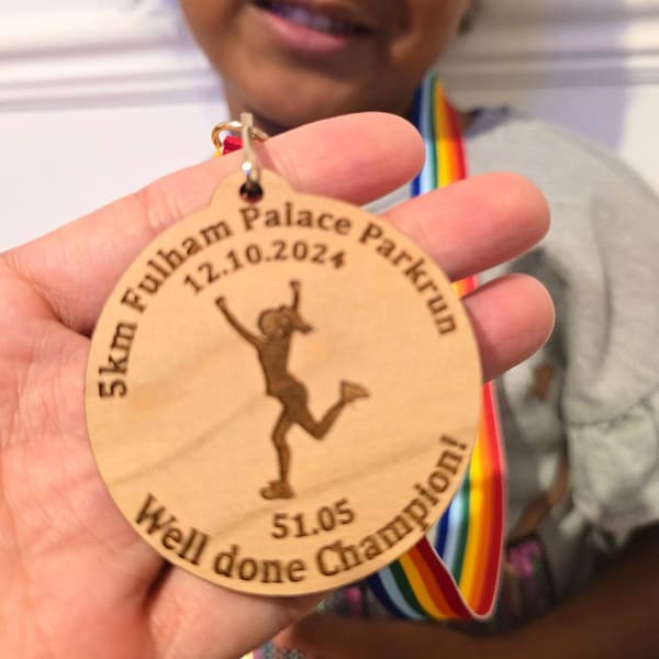 Wooden School Sports Day Medals 55mm Comes Complete With Ribbon ...