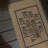 Howdy Doormat, Western Door Mat, Housewarming Gift, Welcome Mat, Texas ...