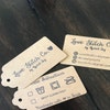 Split Business Card Stamp Set Custom Logo and Social Media - Etsy