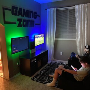 Gaming Zone 3D Wall Decor Video Games Sign Gameroom Sign - Etsy