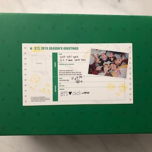 Bangtan Boys 2019 BTS Season's Greeting Just Opened Package With Free ...