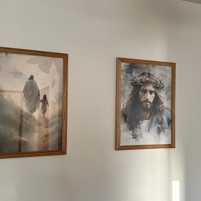 Follow Me Jesus, Jesus Walking Art, Bible Art, Christian Art, Jesus ...