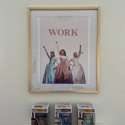 Hamilton Inspired Schuyler Sisters 'WORK' Print Illustration Musical ...