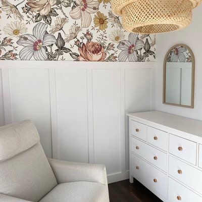 Madelyn Flowers Wallpaper, Removable Peel and Stick Wallpaper ...