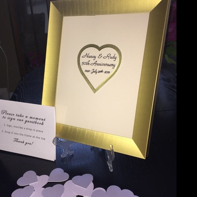 State Guest Book Drop Top Box Custom Guestbook Alternative - Etsy